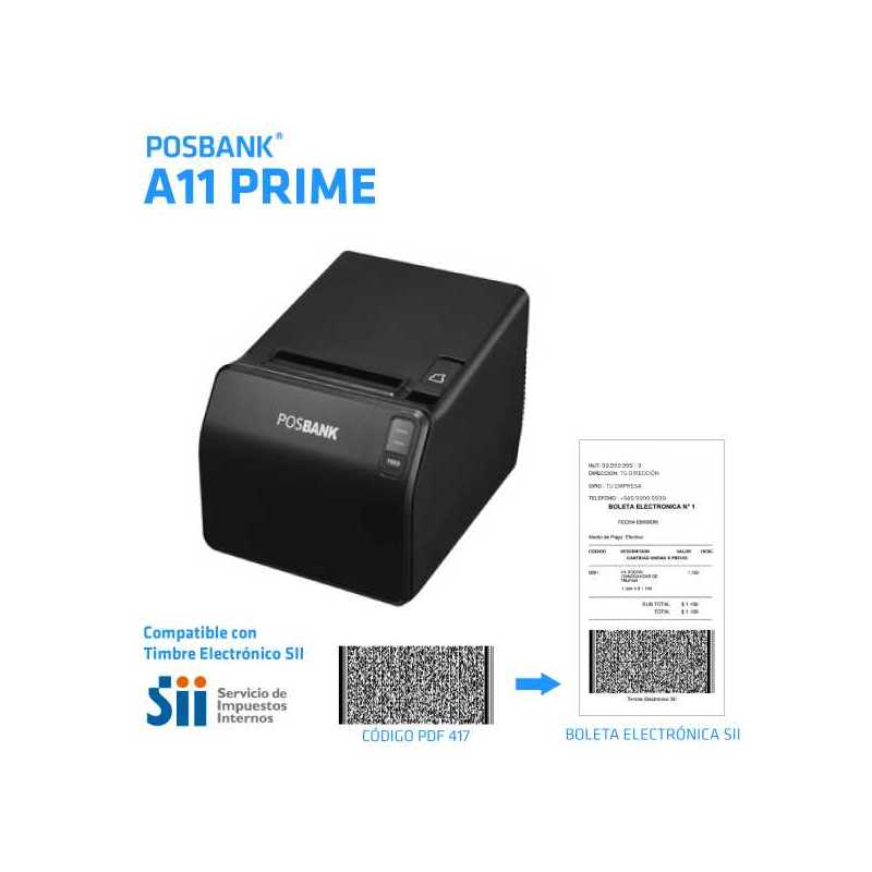 Impresora Termica Posbank A11 Prime